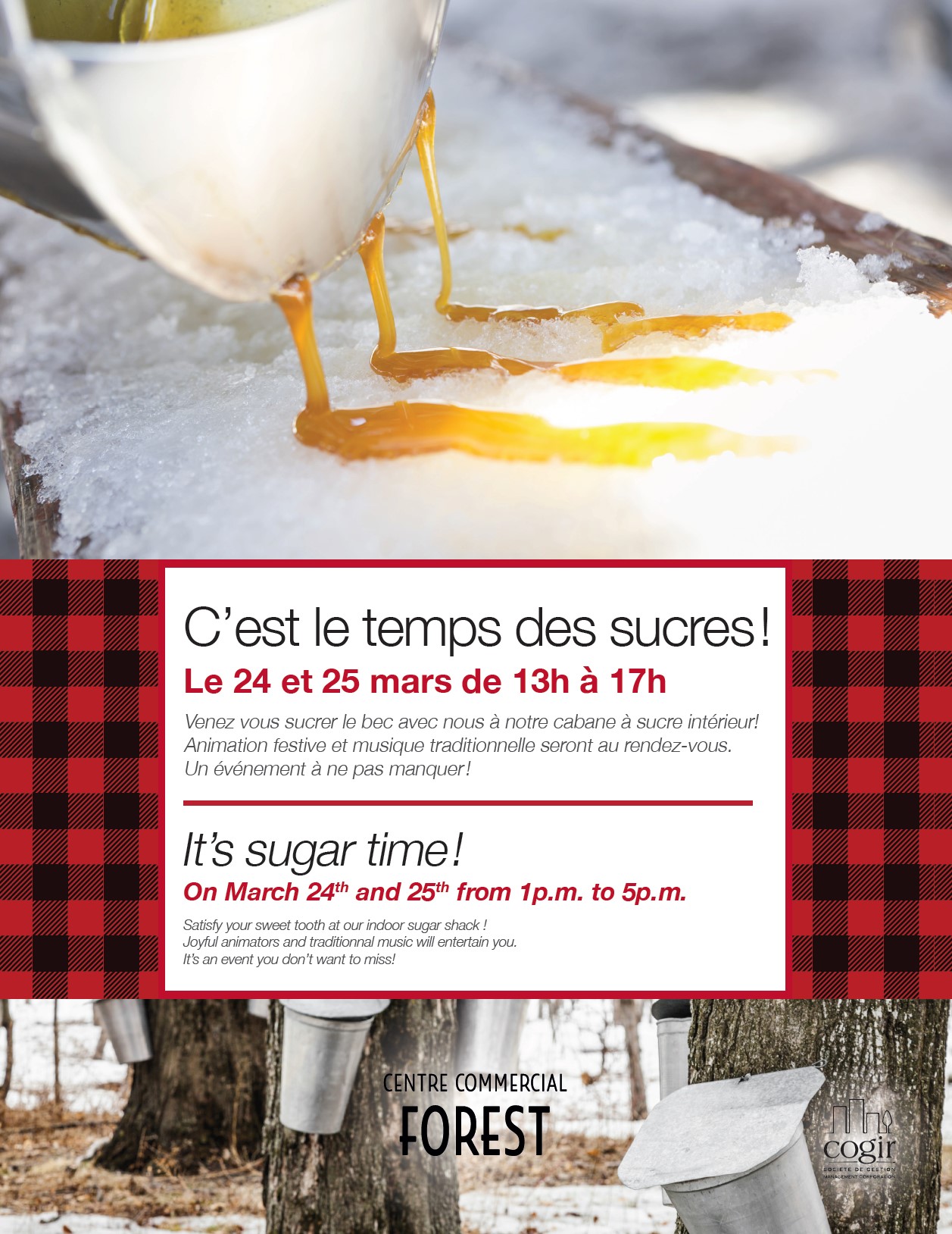 C'est le temps des sucres! 24 et 25 mars 2018 - Forest